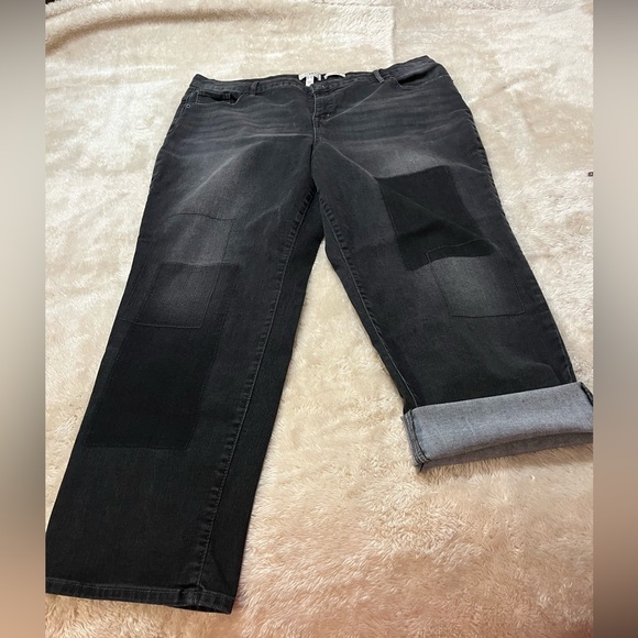 LOGO by Lori Goldstein | Jeans | Washed Black Denim With Shadow ...